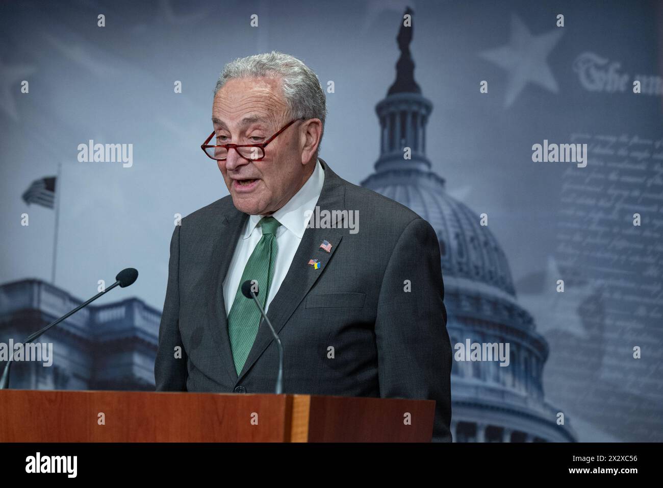 United States Senate Majority Leader Chuck Schumer (Democrat of New ...
