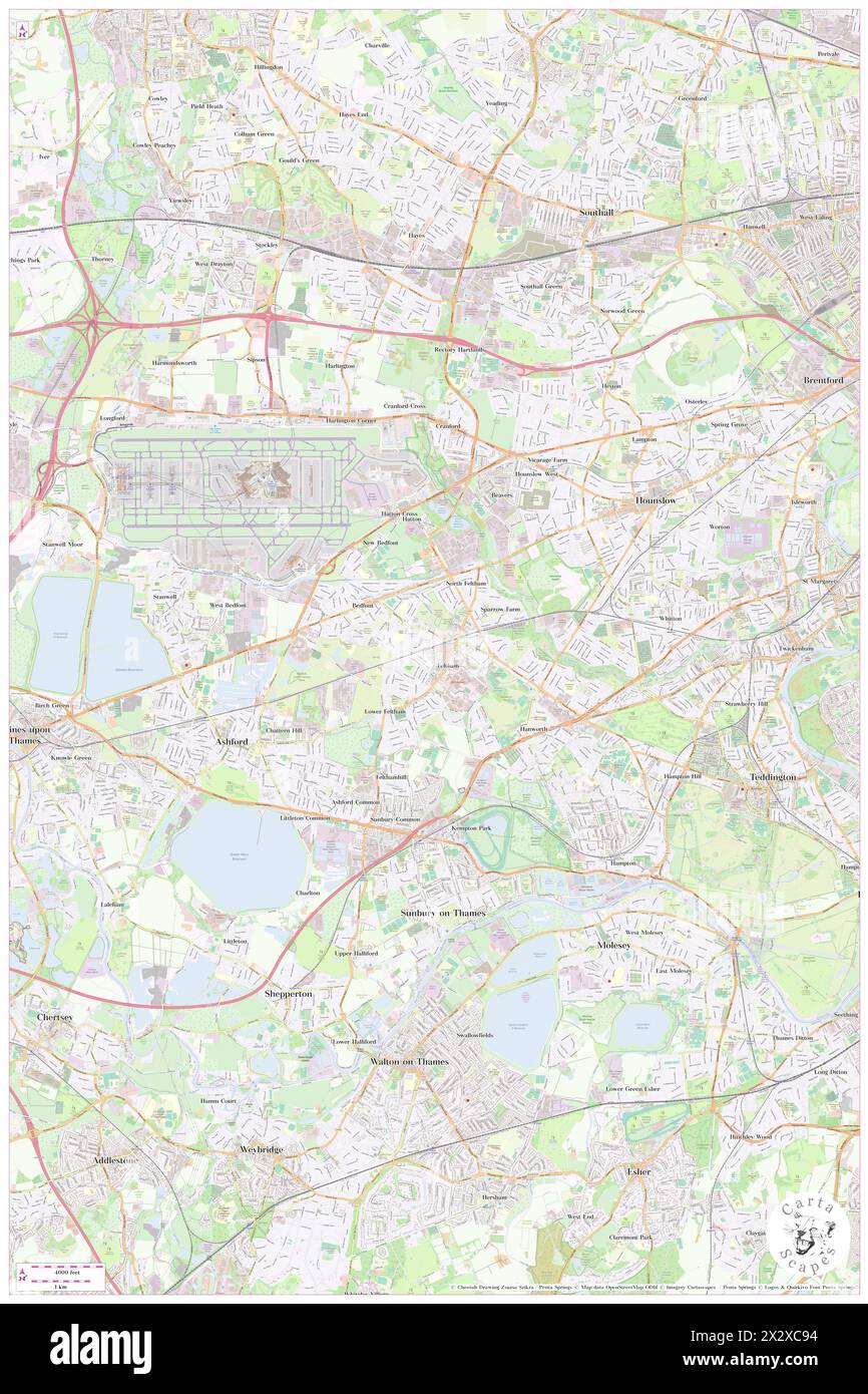 Feltham, Greater London, GB, United Kingdom, England, N 51 26' 46'', S ...