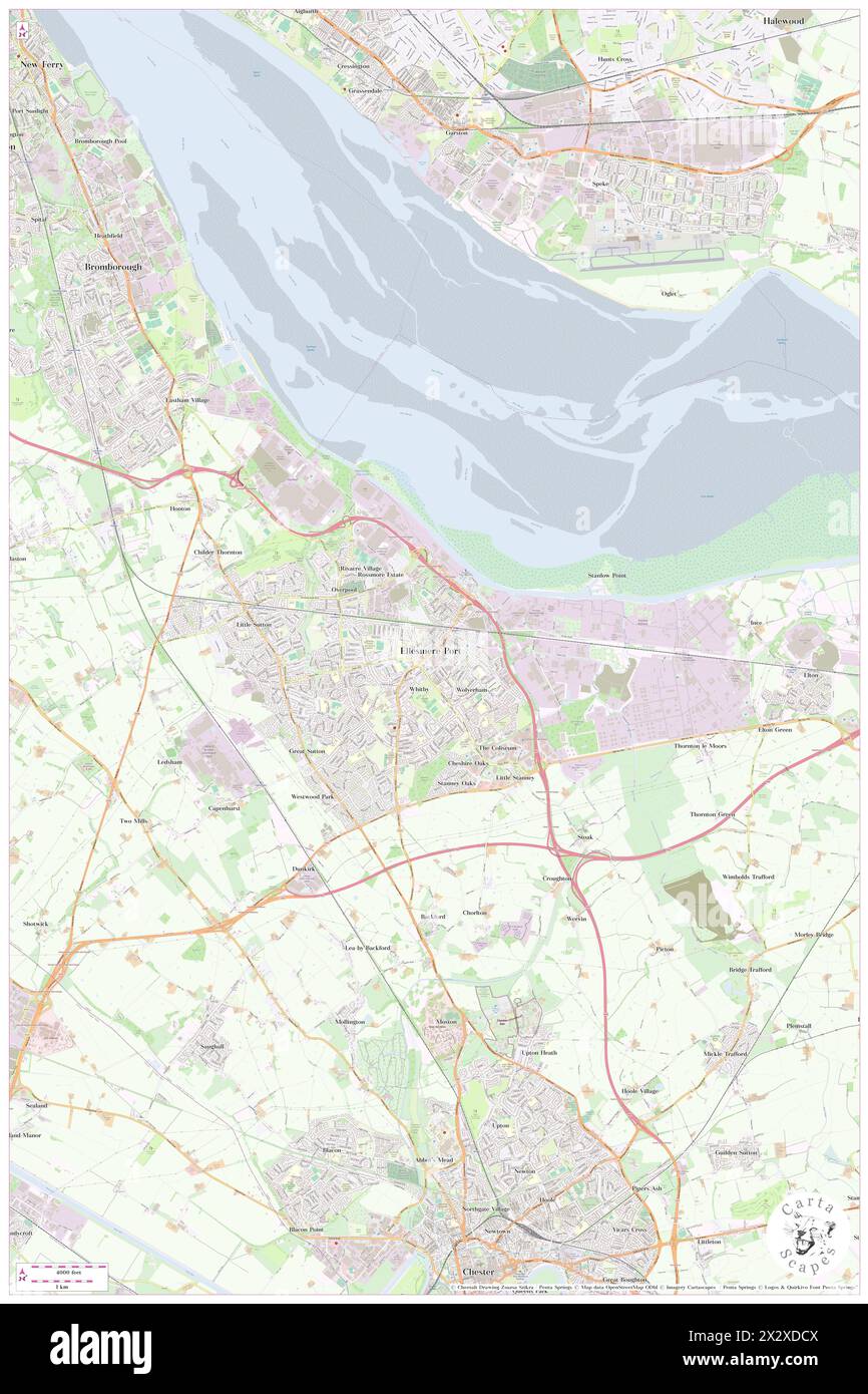 Ellesmere map hi-res stock photography and images - Alamy