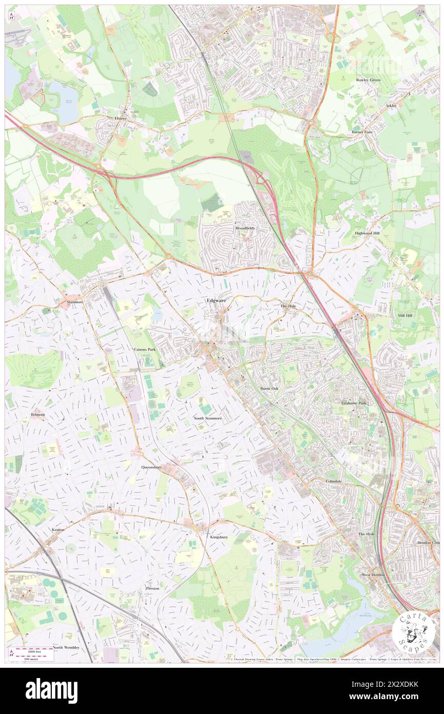 Edgware map hi-res stock photography and images - Alamy