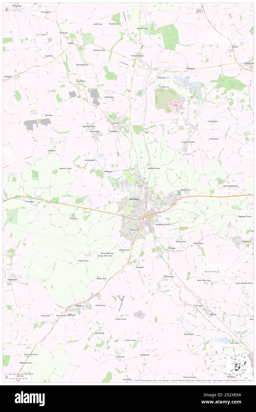 East Dereham, Norfolk, GB, United Kingdom, England, N 52 40' 59'', N 0 ...