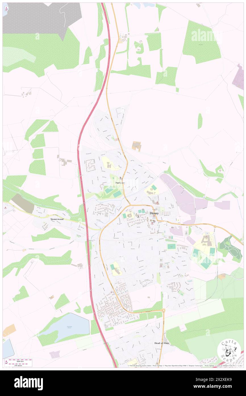 Falkirk map hi-res stock photography and images - Alamy