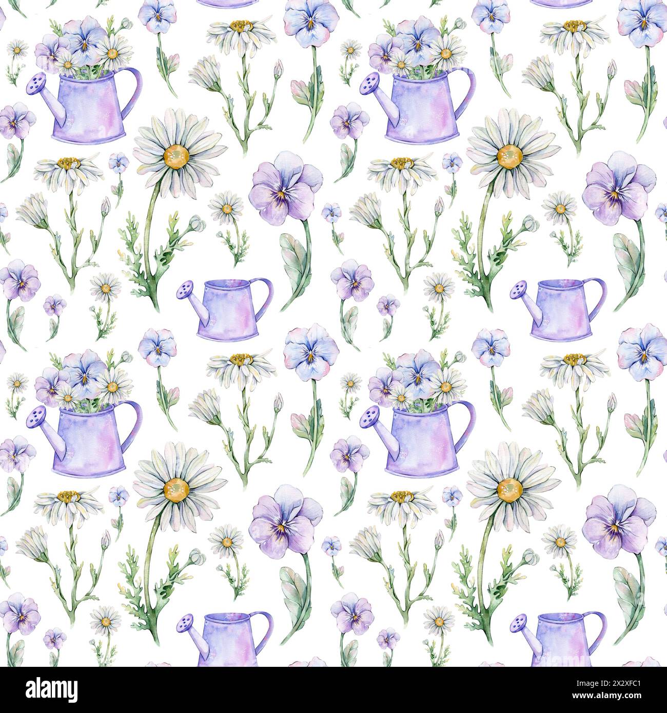 Fabric flower watering can Cut Out Stock Images & Pictures - Alamy