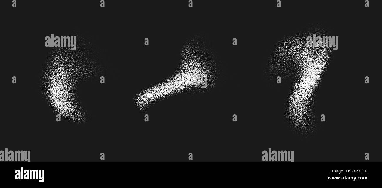 White powder splash set. Salt, sugar or flour splattered granule ...