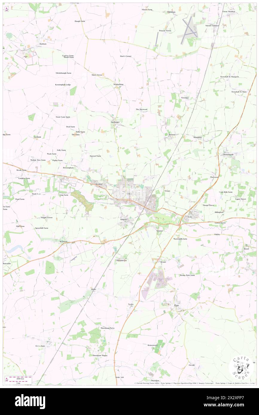 Diss map hi-res stock photography and images - Alamy