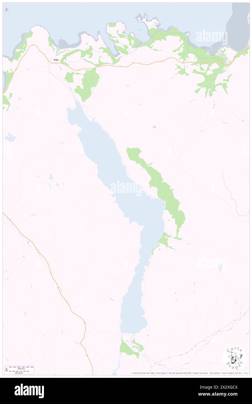 Loch Damh, Highland, GB, United Kingdom, Scotland, N 57 29' 59'', S 5 ...