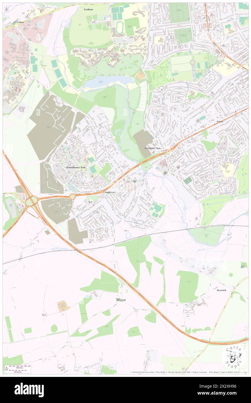 Cringleford, Norfolk, GB, United Kingdom, England, N 52 36' 17'', N 1 ...
