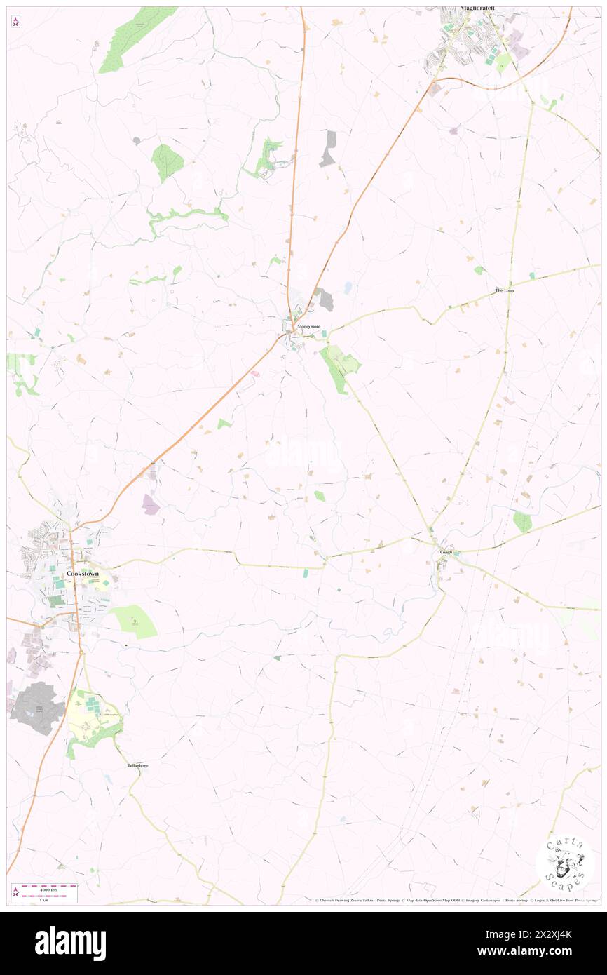 Cookstown map hi-res stock photography and images - Alamy