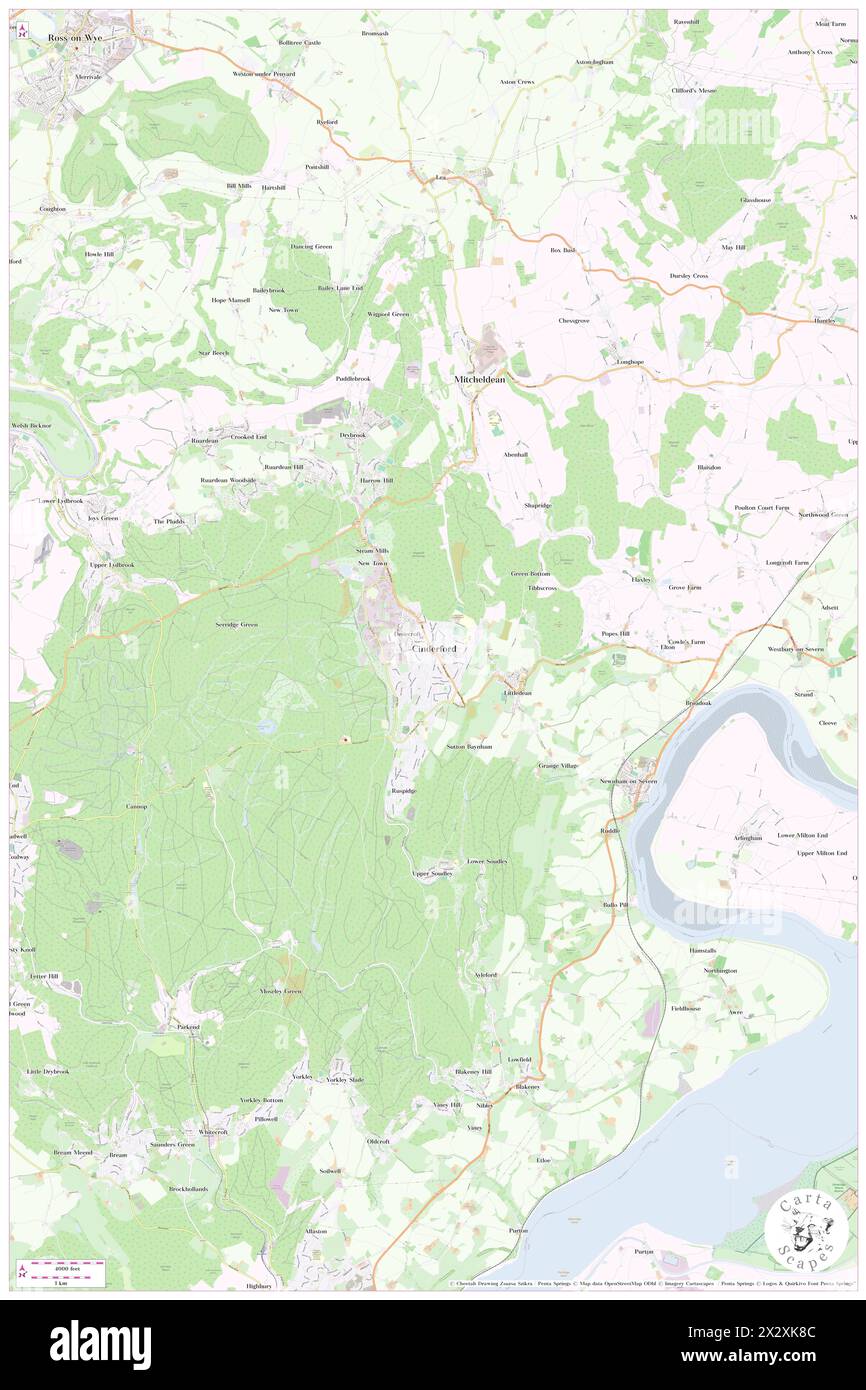 Cinderford map hi-res stock photography and images - Alamy