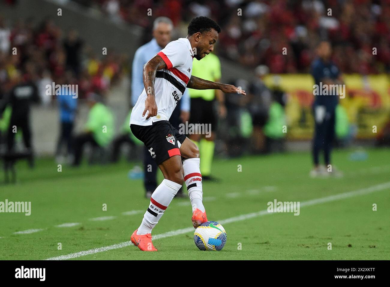 Rio de Janeiro, Brazil, April 17, 2024. Match between Flamengo X São ...