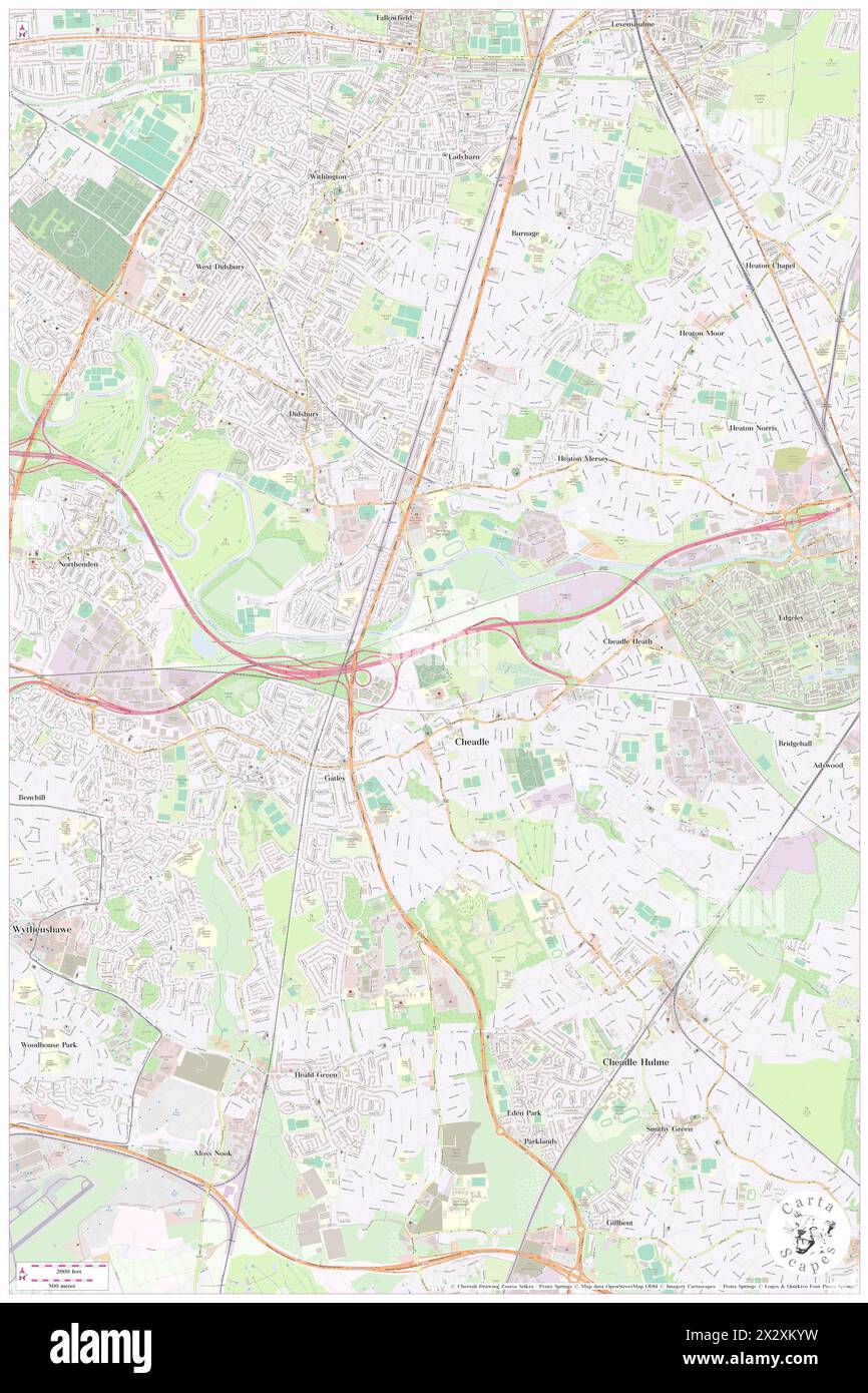Cheadle map hi-res stock photography and images - Alamy