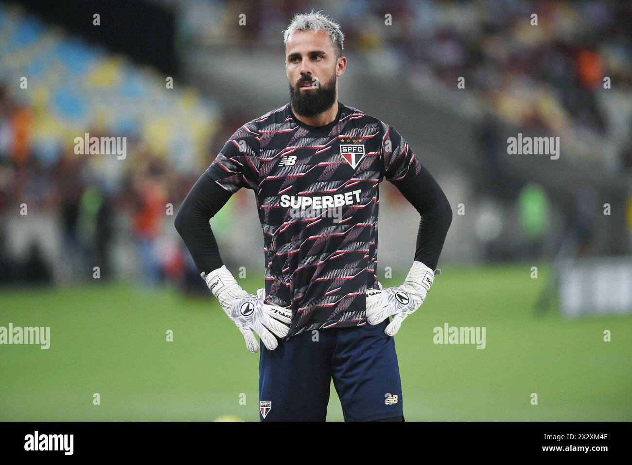 Rio de Janeiro, Brazil, April 17, 2024. Goalkeeper Jandrei of the São ...