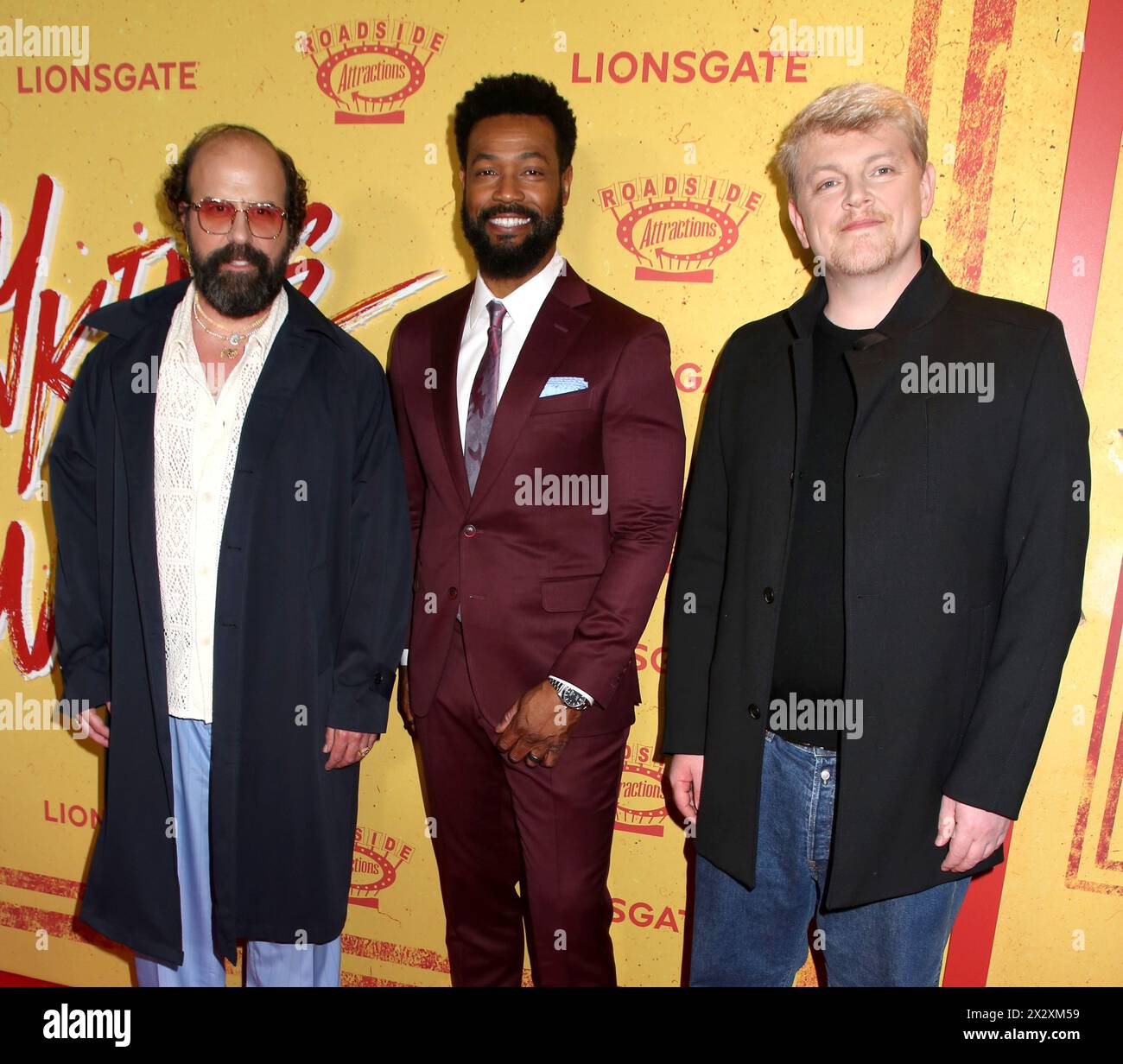 Brett Gelman, Isaiah Mustafa and Moritz Mohr attending the 'Boy Kills ...
