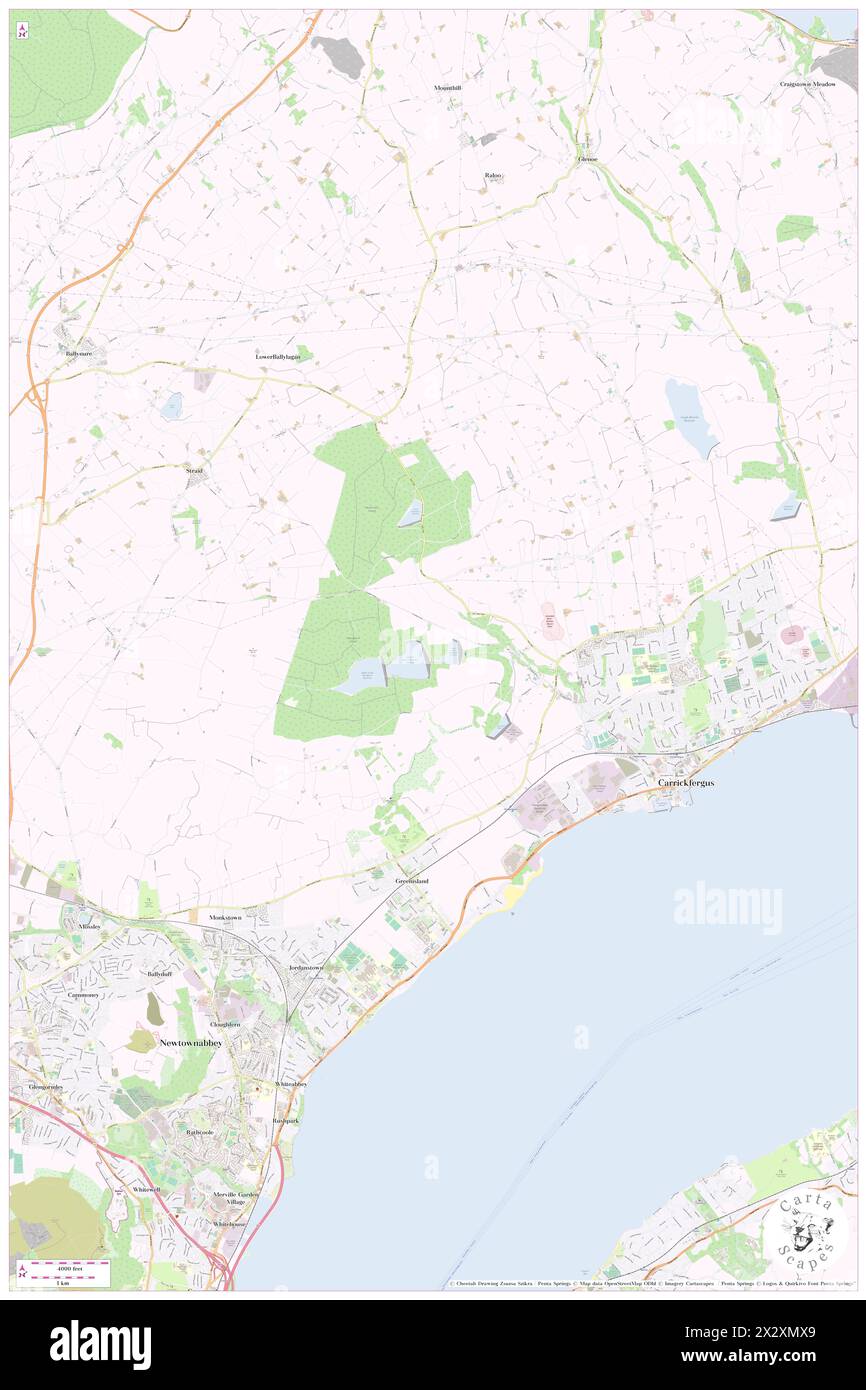 Map of carrickfergus hi-res stock photography and images - Alamy