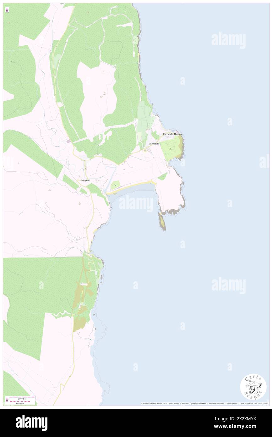 Map of carradale hi-res stock photography and images - Alamy