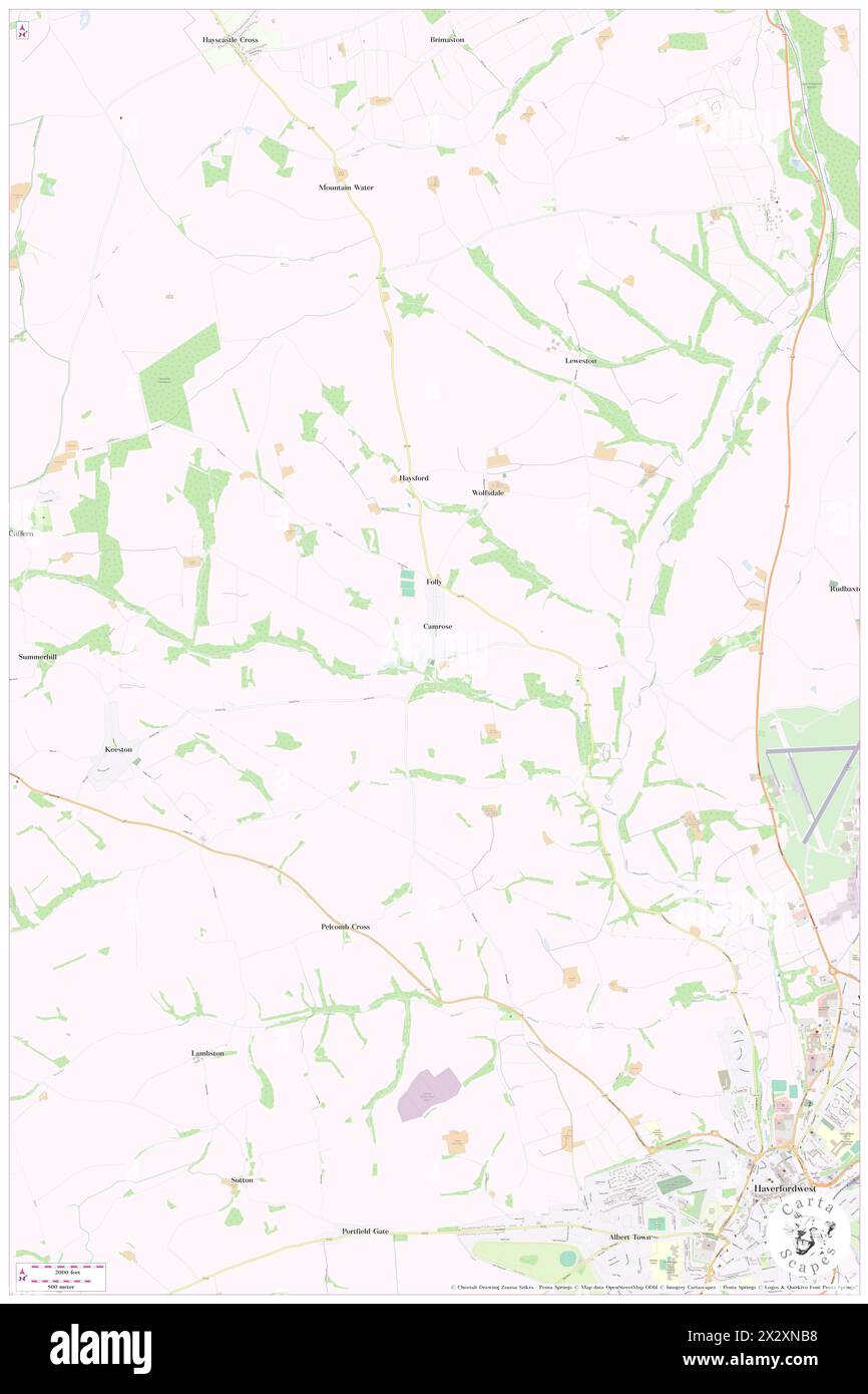 Camrose map hi-res stock photography and images - Alamy