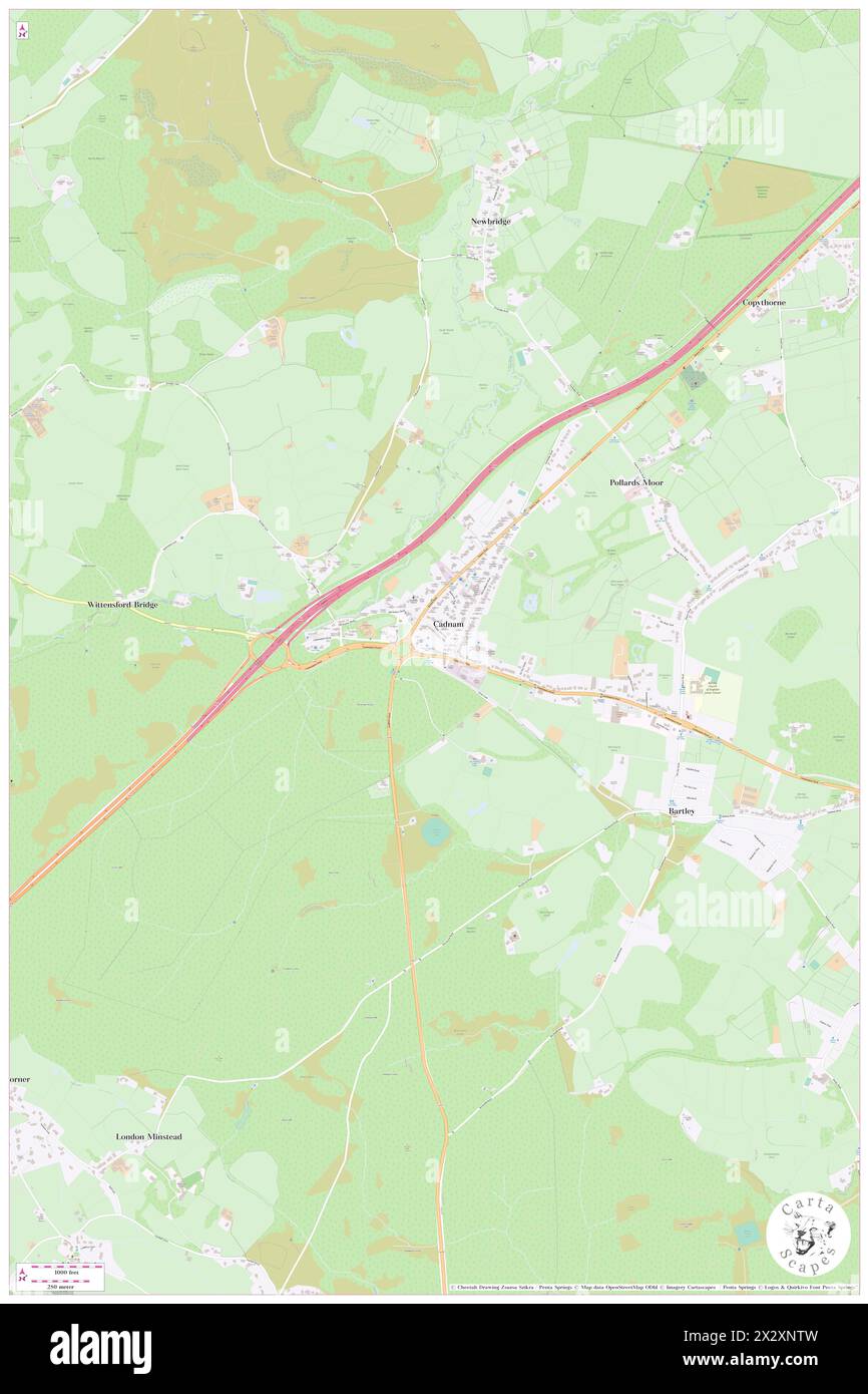 Cadnam map hi-res stock photography and images - Alamy