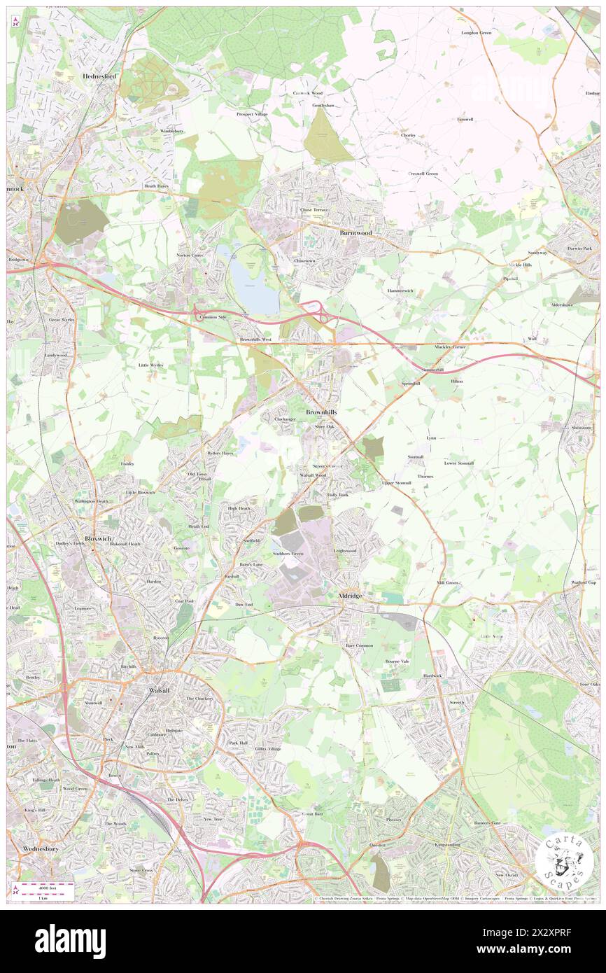 Walsall map hi-res stock photography and images - Alamy