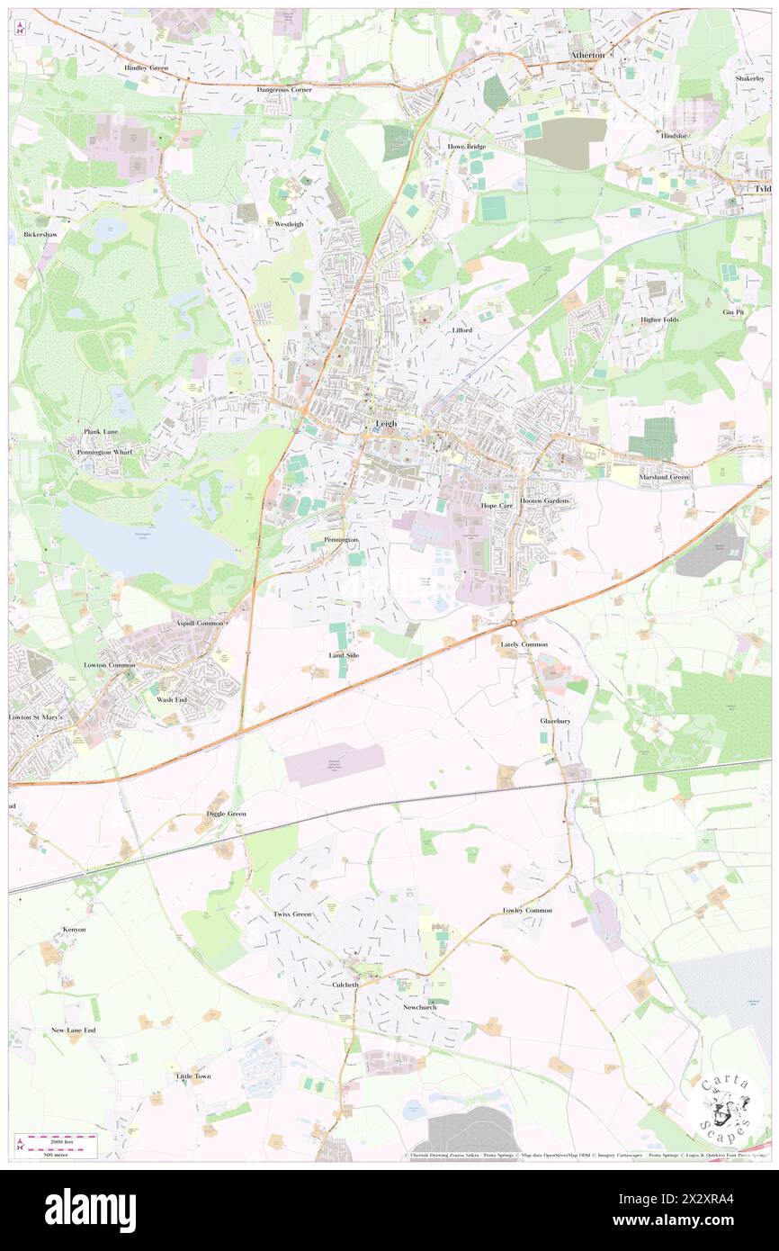 Canal manchester map Cut Out Stock Images & Pictures - Alamy