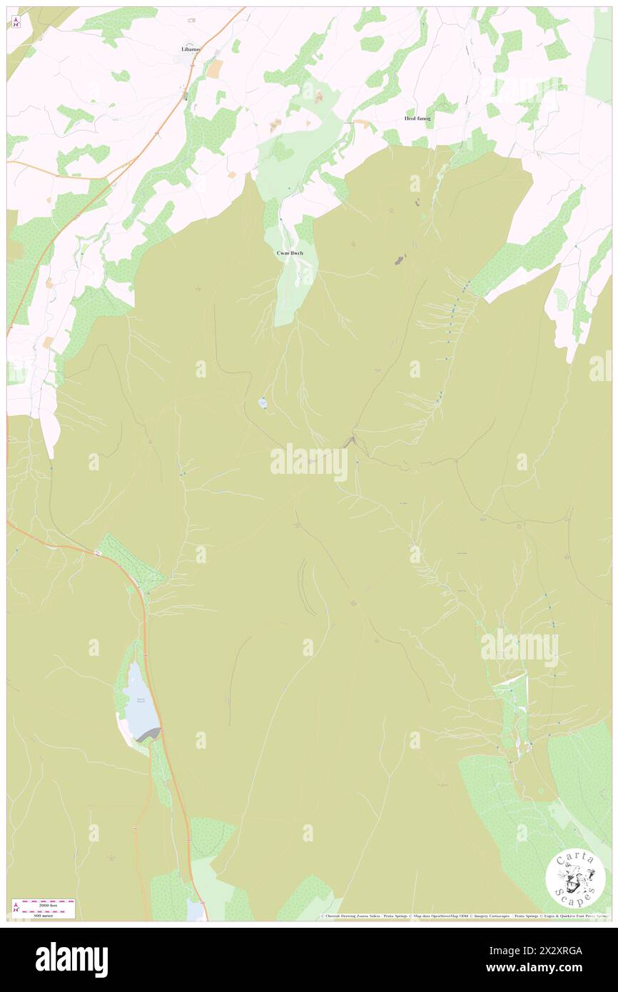 Map of brecon beacons Cut Out Stock Images & Pictures - Alamy