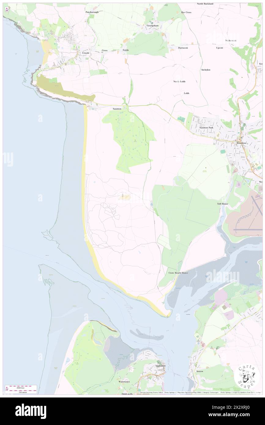 Map of braunton hi-res stock photography and images - Alamy