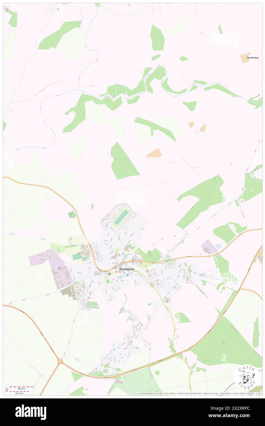 Brampton map hi-res stock photography and images - Alamy