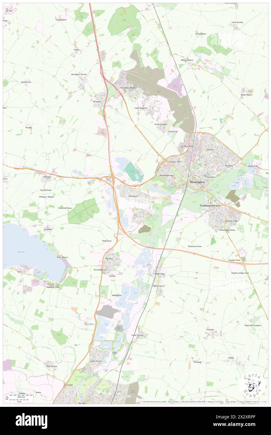 Brampton map hi-res stock photography and images - Alamy