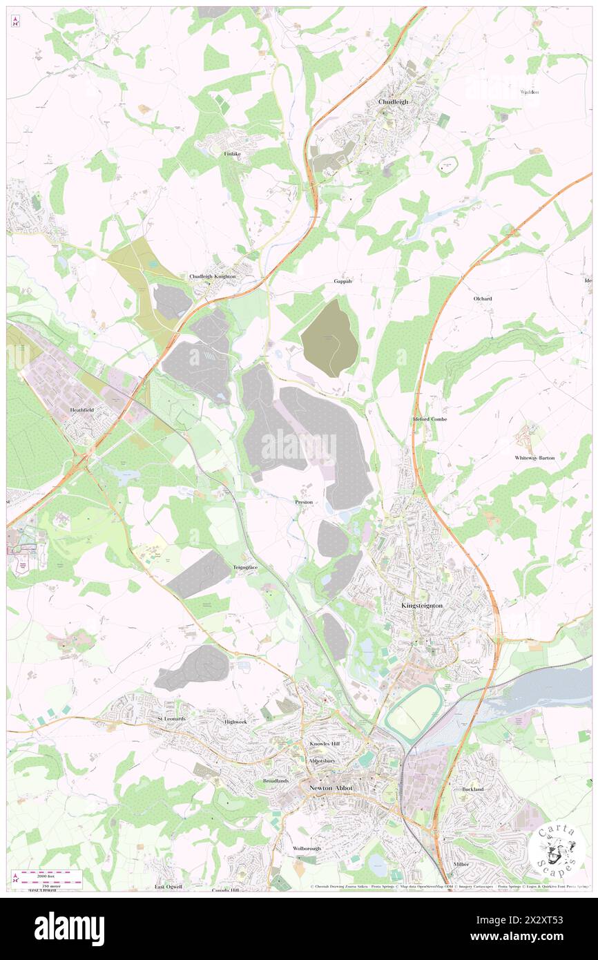 Bovey map Cut Out Stock Images & Pictures - Alamy