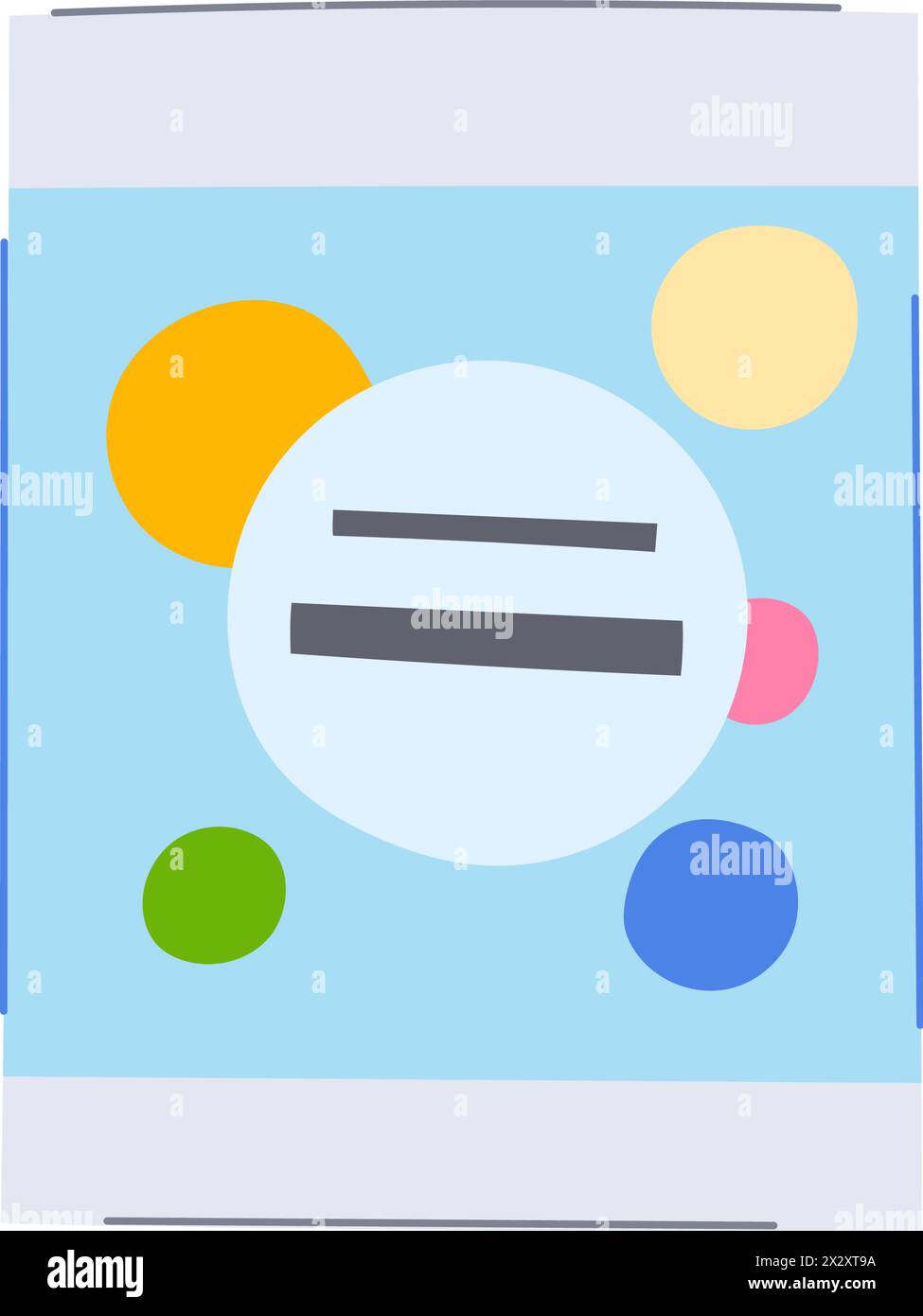 highlights annual report cartoon vector illustration Stock Vector Image ...