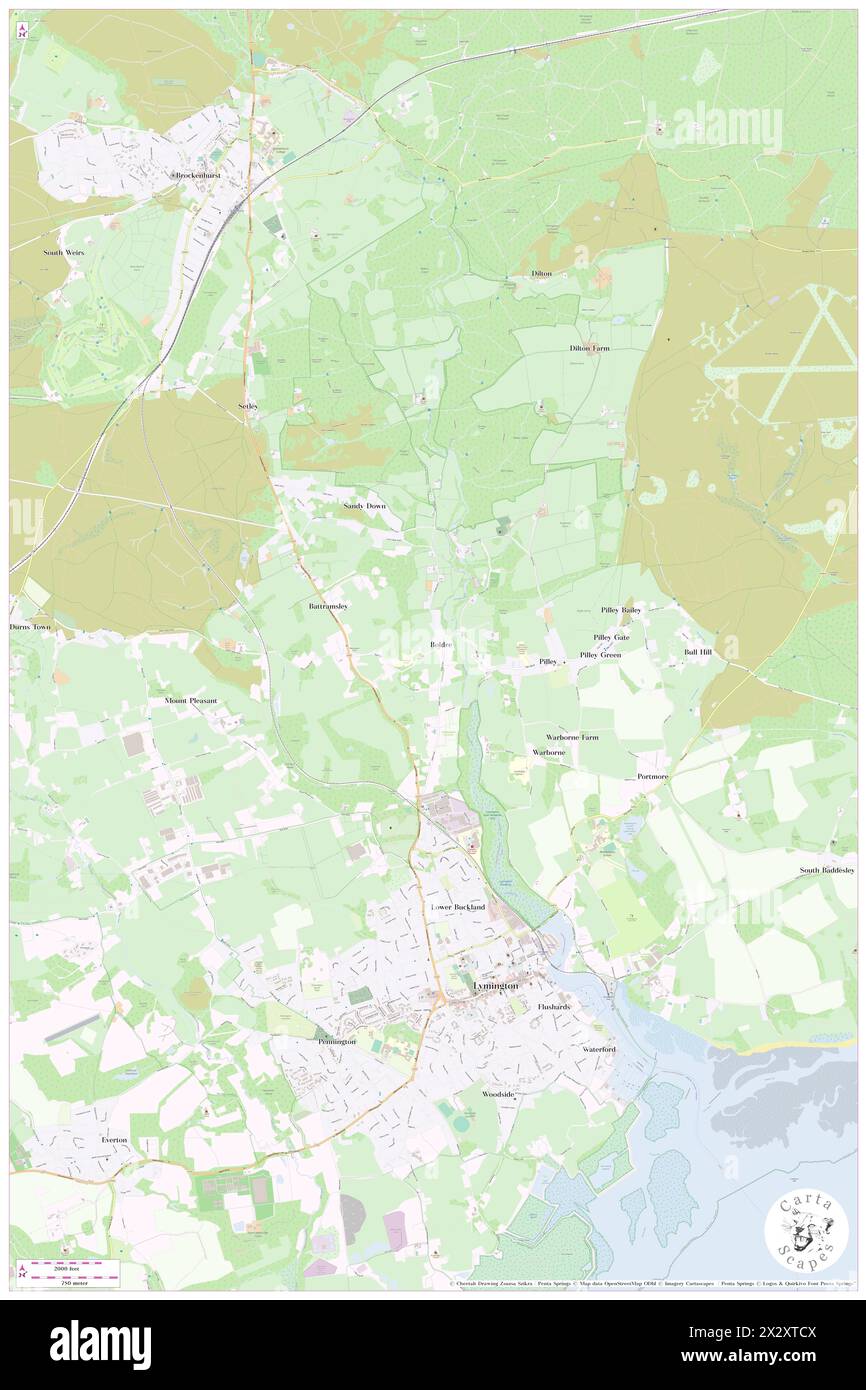 Boldre map hi-res stock photography and images - Alamy