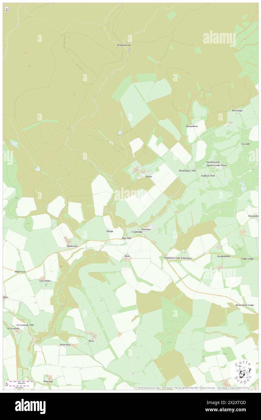 Map of blythe Cut Out Stock Images & Pictures - Alamy