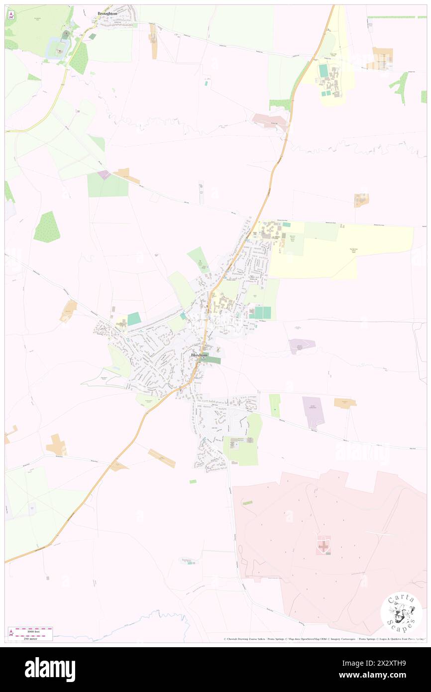 Bloxham map hi-res stock photography and images - Alamy