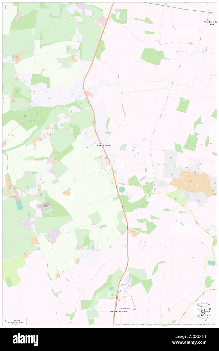 Surrey heath map Cut Out Stock Images & Pictures - Alamy