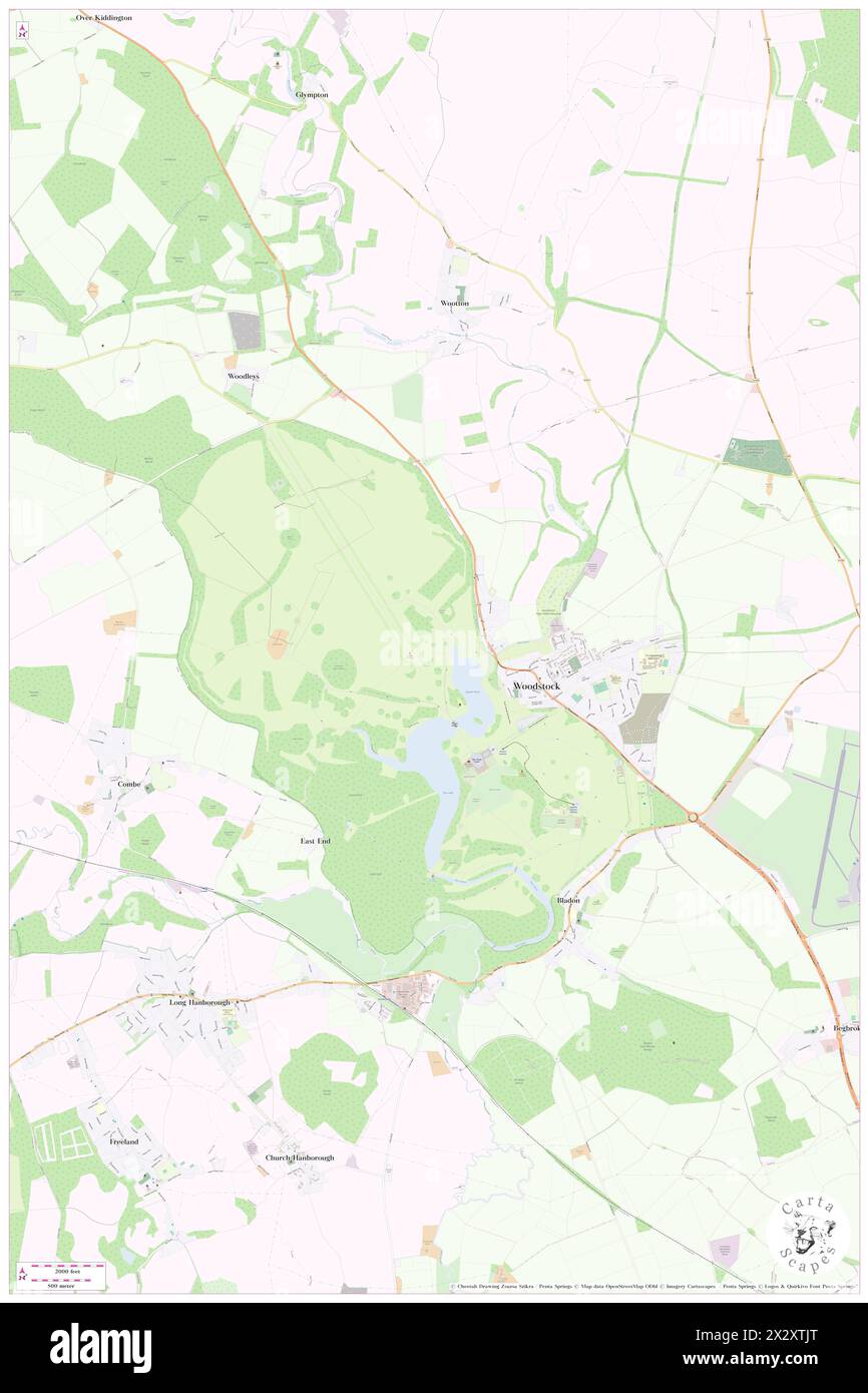 Map of blenheim palace hi-res stock photography and images - Alamy