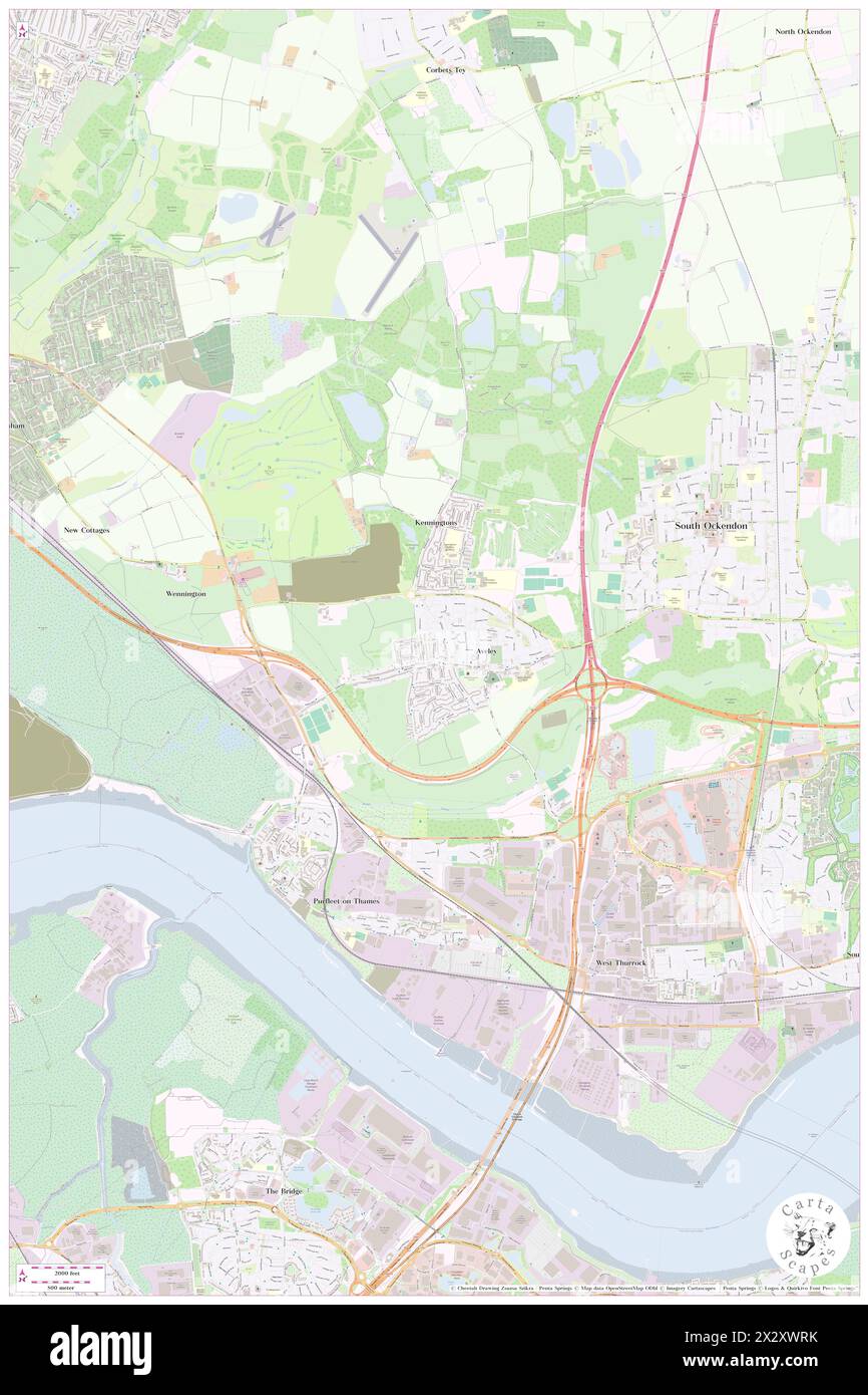 Thurrock map Cut Out Stock Images & Pictures - Alamy