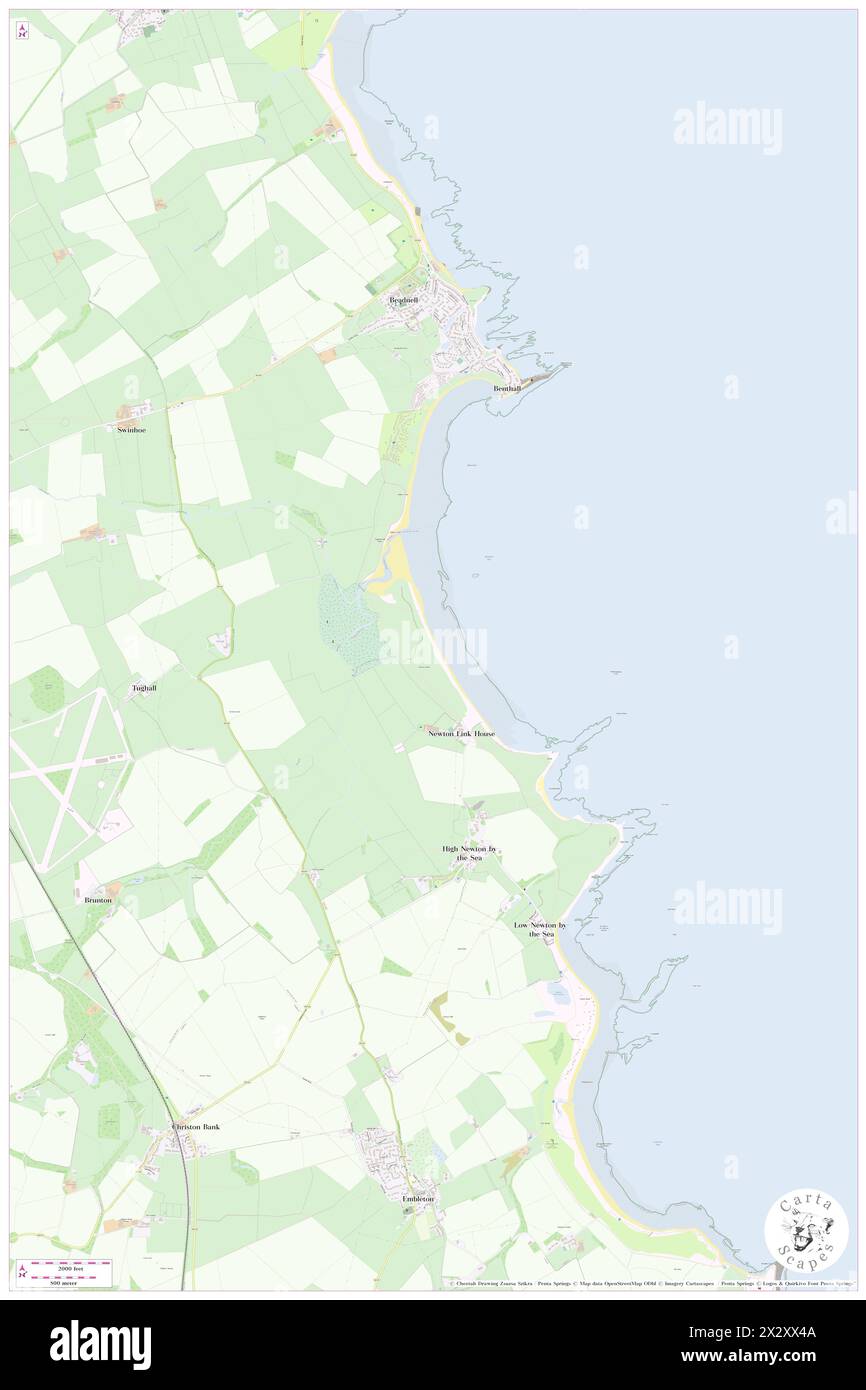 Beadnell map hi-res stock photography and images - Alamy