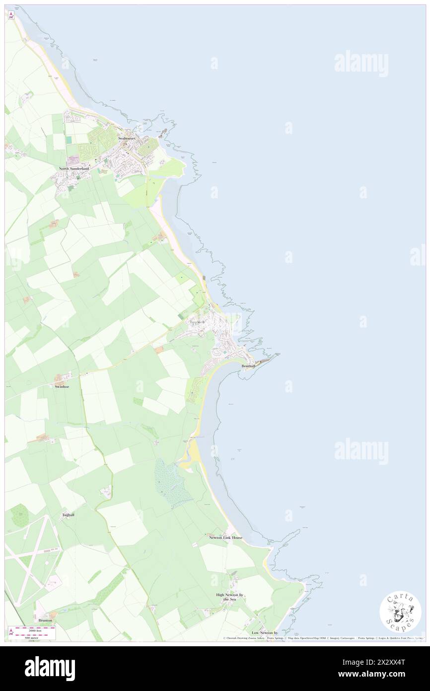 Beadnell map hi-res stock photography and images - Alamy