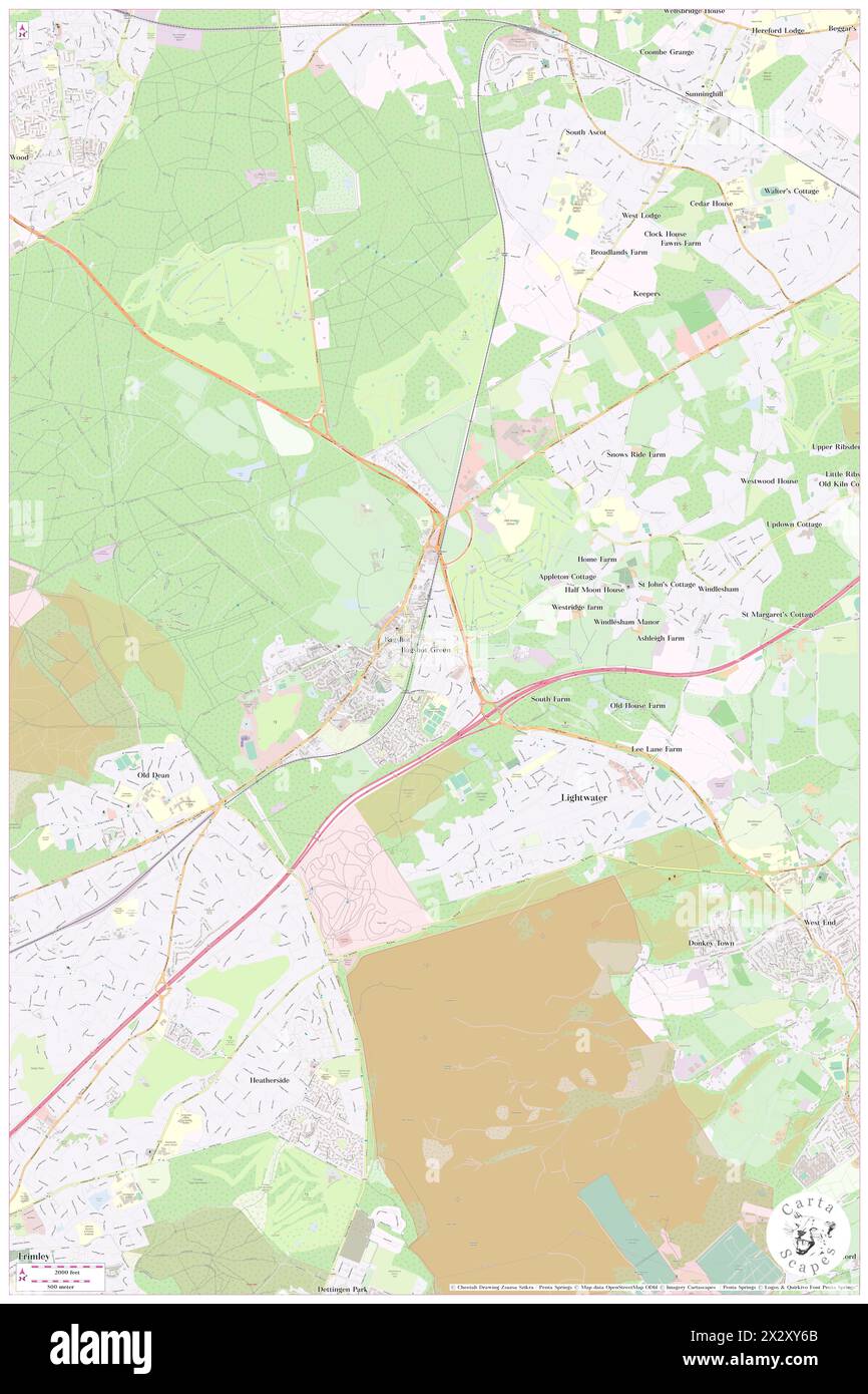 Map of bagshot hi-res stock photography and images - Alamy