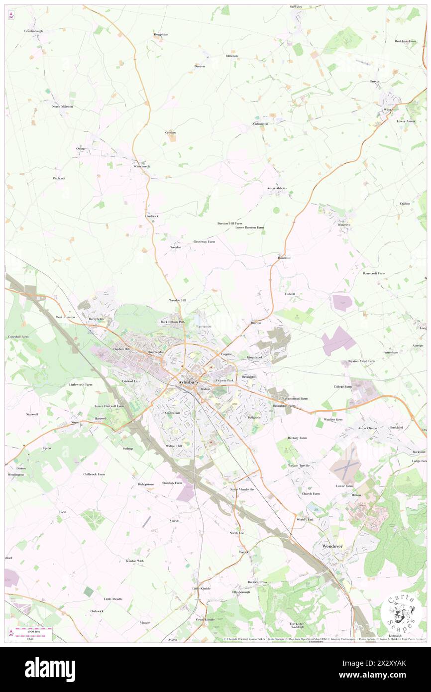 Aylesbury vale map hi-res stock photography and images - Alamy