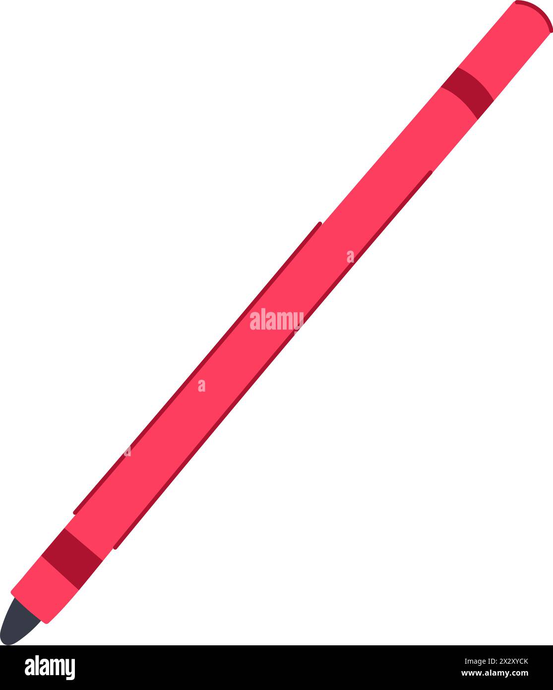 handwriting digital pen cartoon vector illustration Stock Vector Image ...