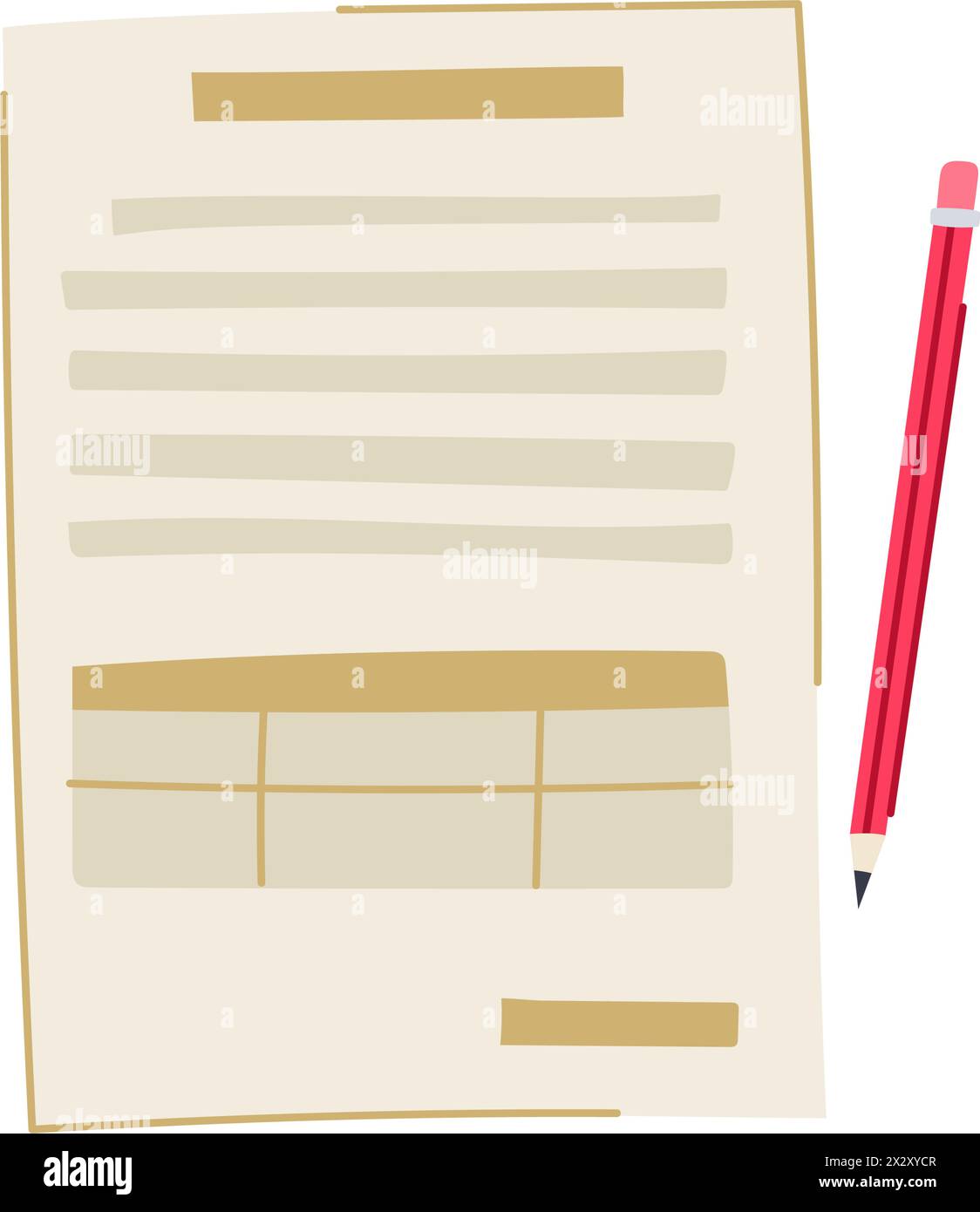 balance financial statement cartoon vector illustration Stock Vector ...