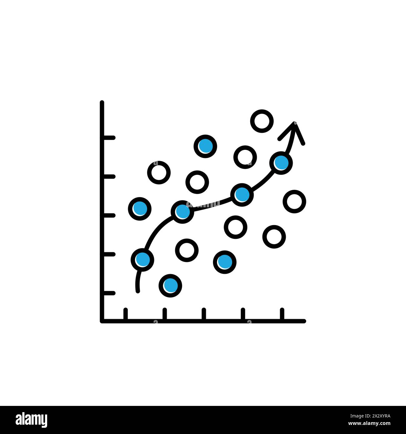 Predictive Regression Modeling Vector Icon Design Stock Vector Image ...