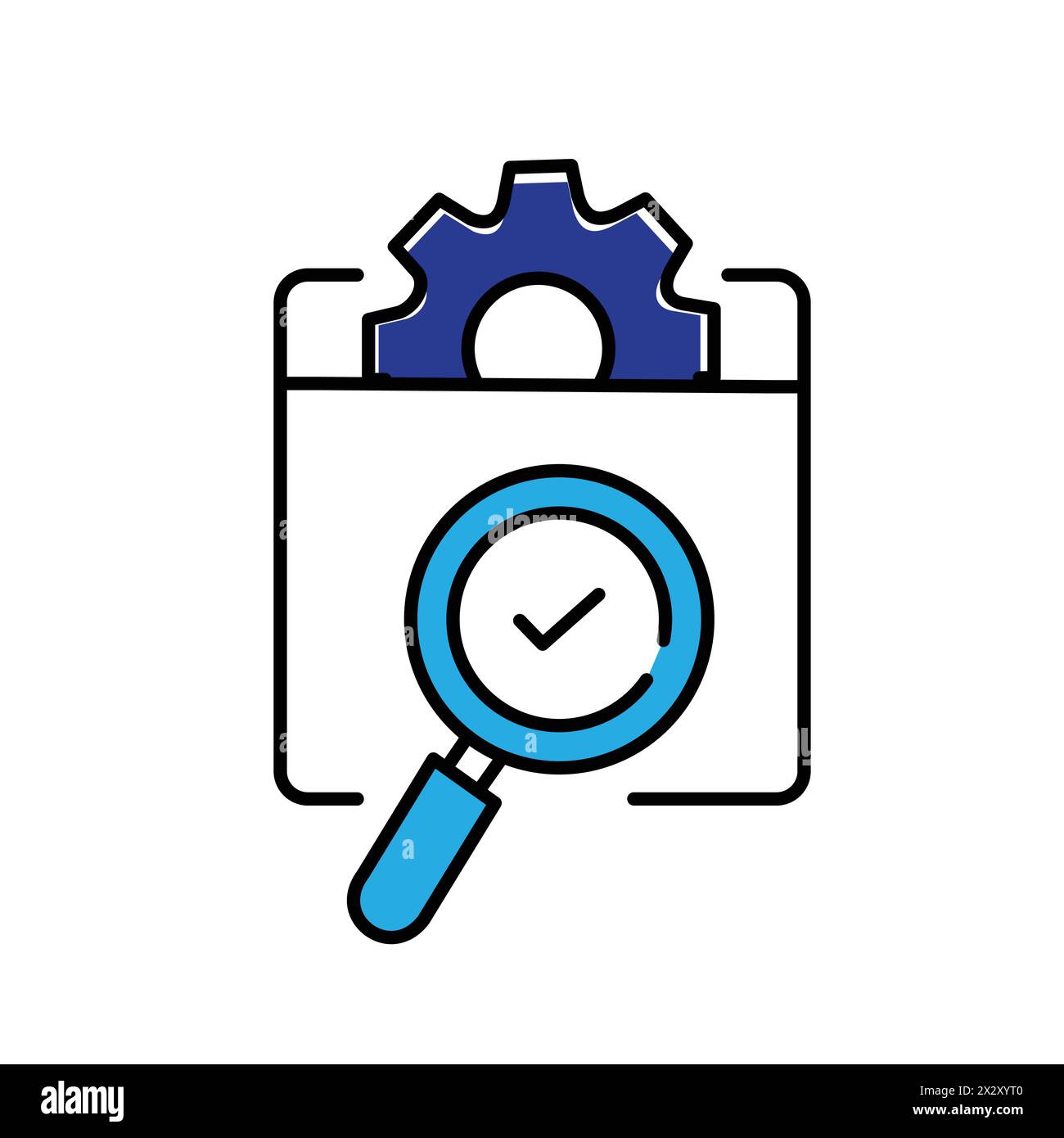 Ensuring Product Quality And Quality Assurance Vector Icon Design Stock ...