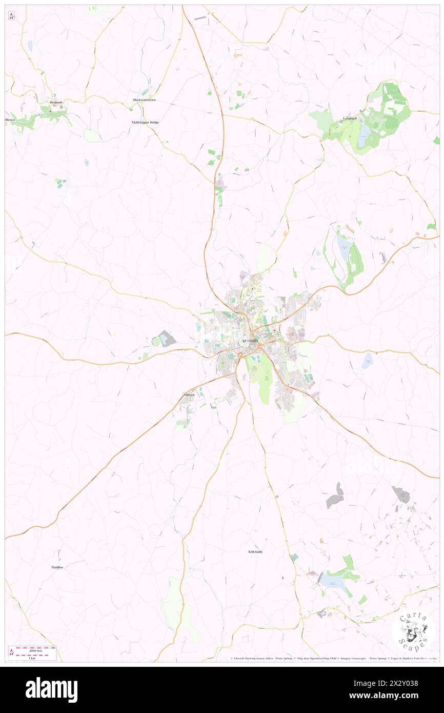Map of armagh Cut Out Stock Images & Pictures - Alamy