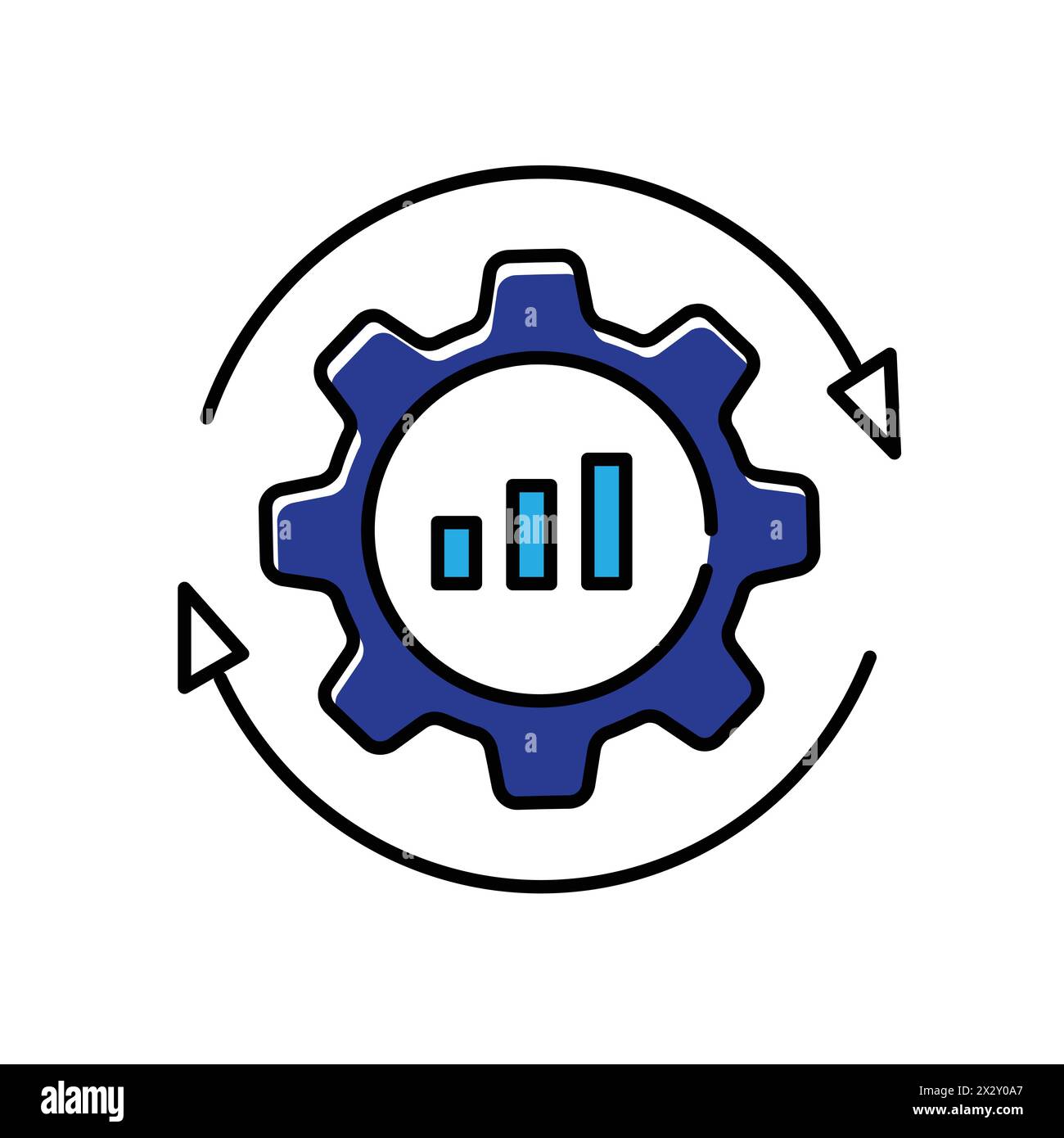 Operational optimization vector icons hi-res stock photography and images - Alamy