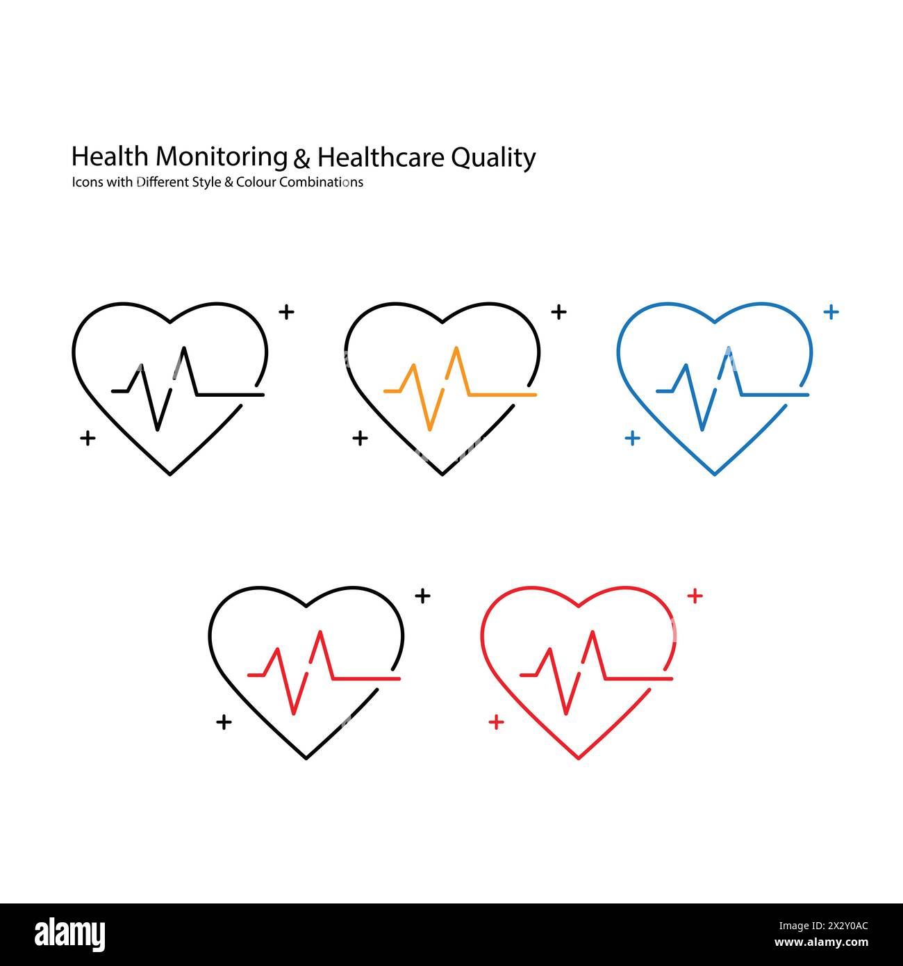 Vital signs vector vectors Cut Out Stock Images & Pictures - Alamy