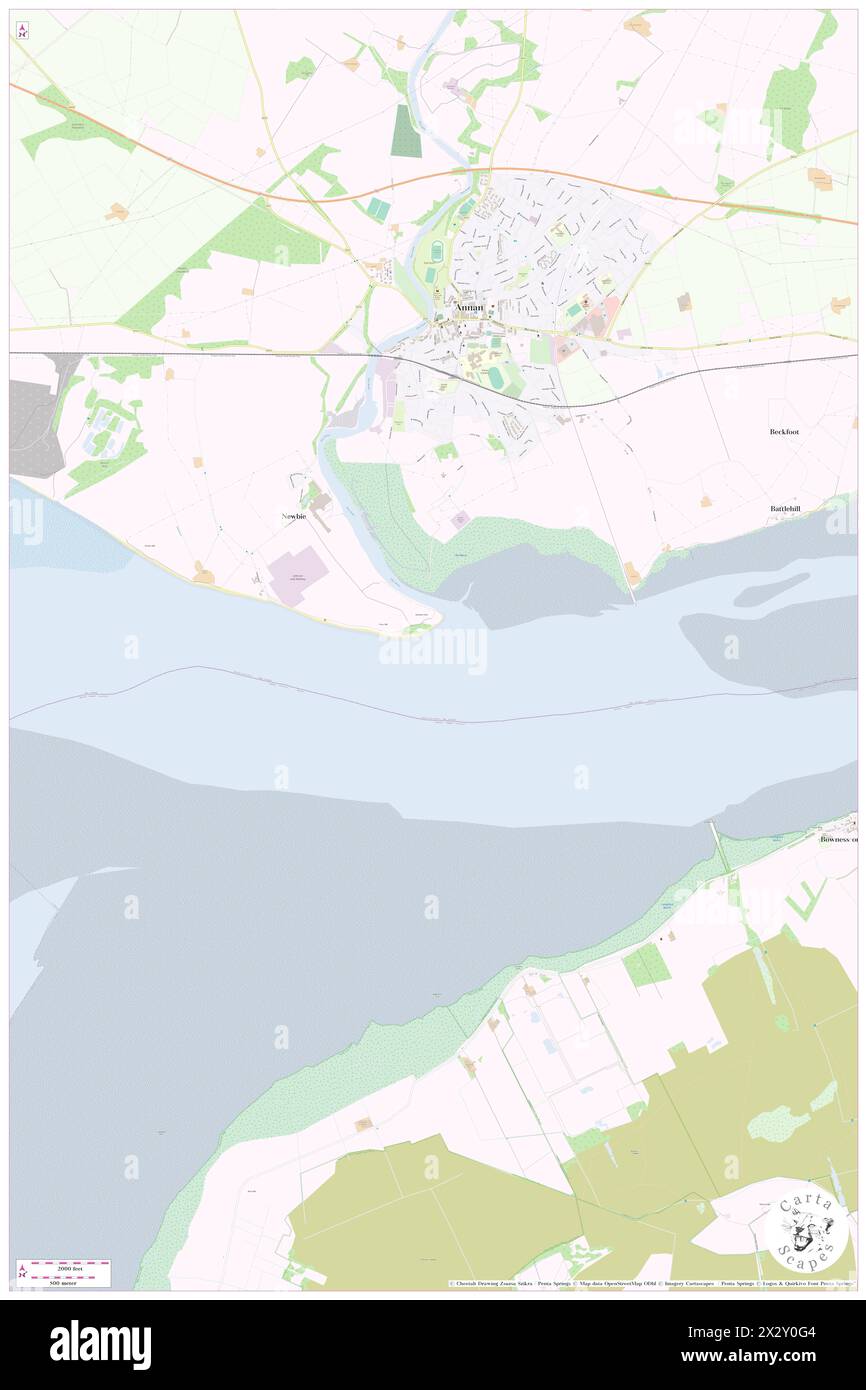 River Annan, , GB, United Kingdom, Scotland, N 54 57' 53'', S 3 15' 53 ...
