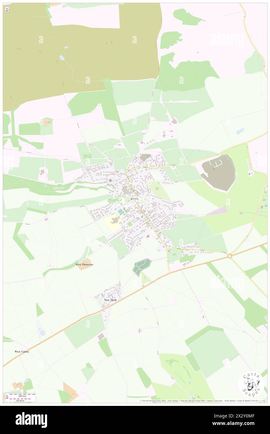 Kinross map hi-res stock photography and images - Alamy