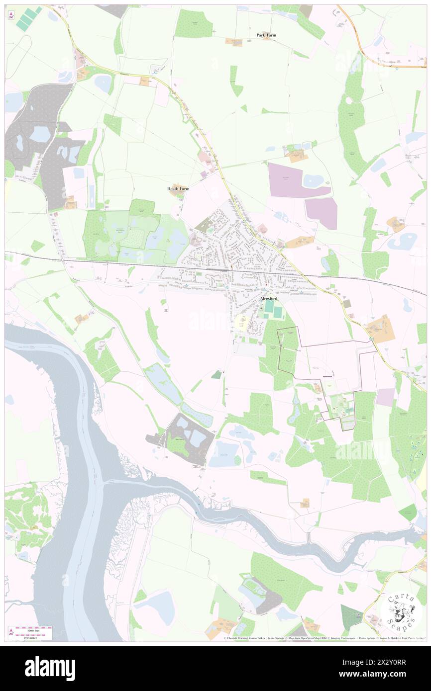 Alresford map hi-res stock photography and images - Alamy