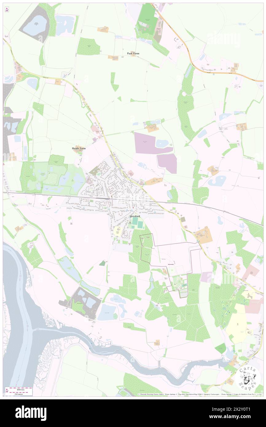 Alresford map hi-res stock photography and images - Alamy